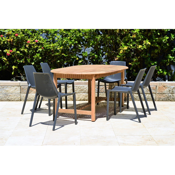 Beachcrest Home Rafael Extendable Outdoor Dining Table | Wayfair