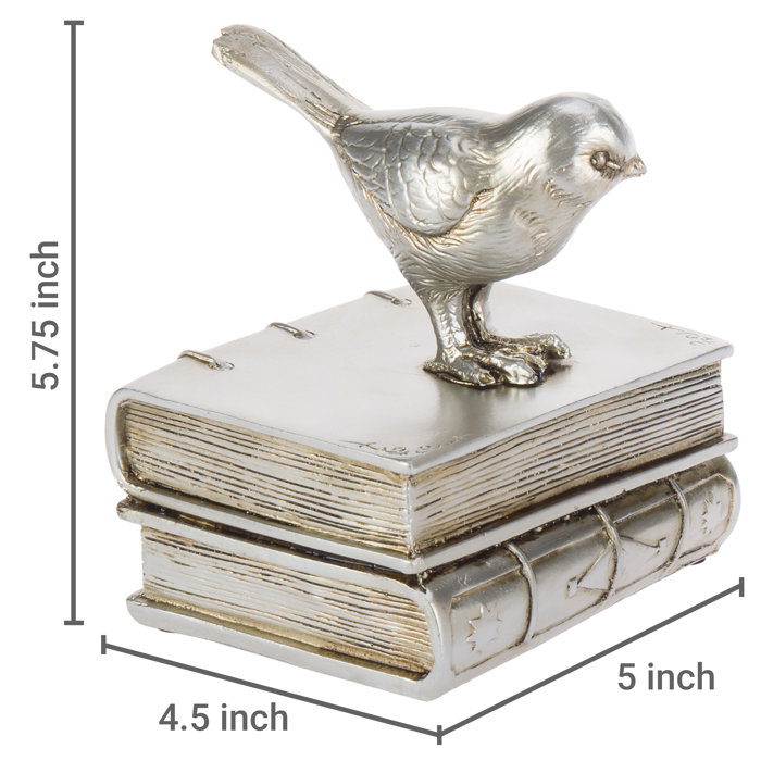 Red Barrel Studio® Birds & Books Resin Bookends & Reviews | Wayfair