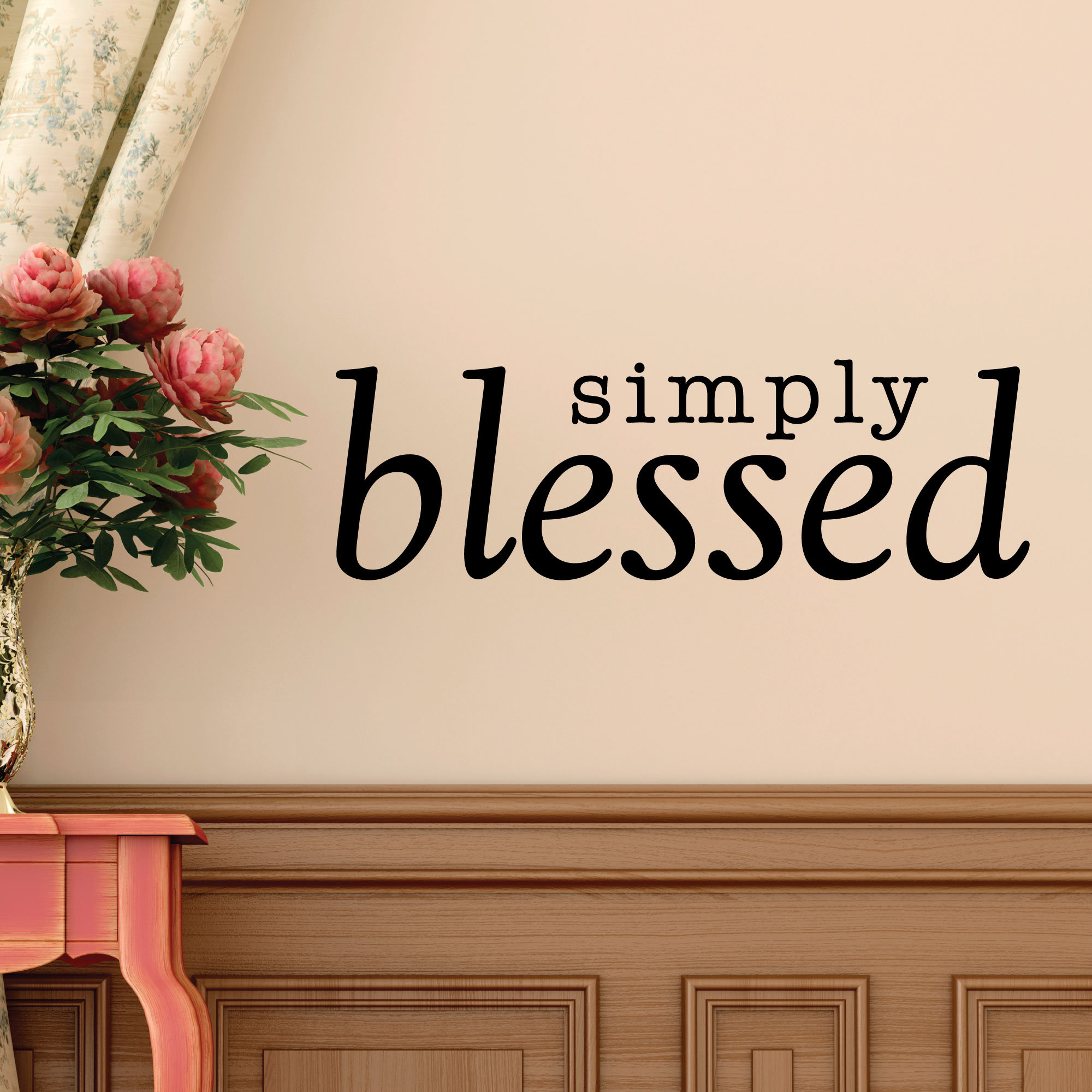 Winston Porter Simply Blessed Wall Decal | Wayfair