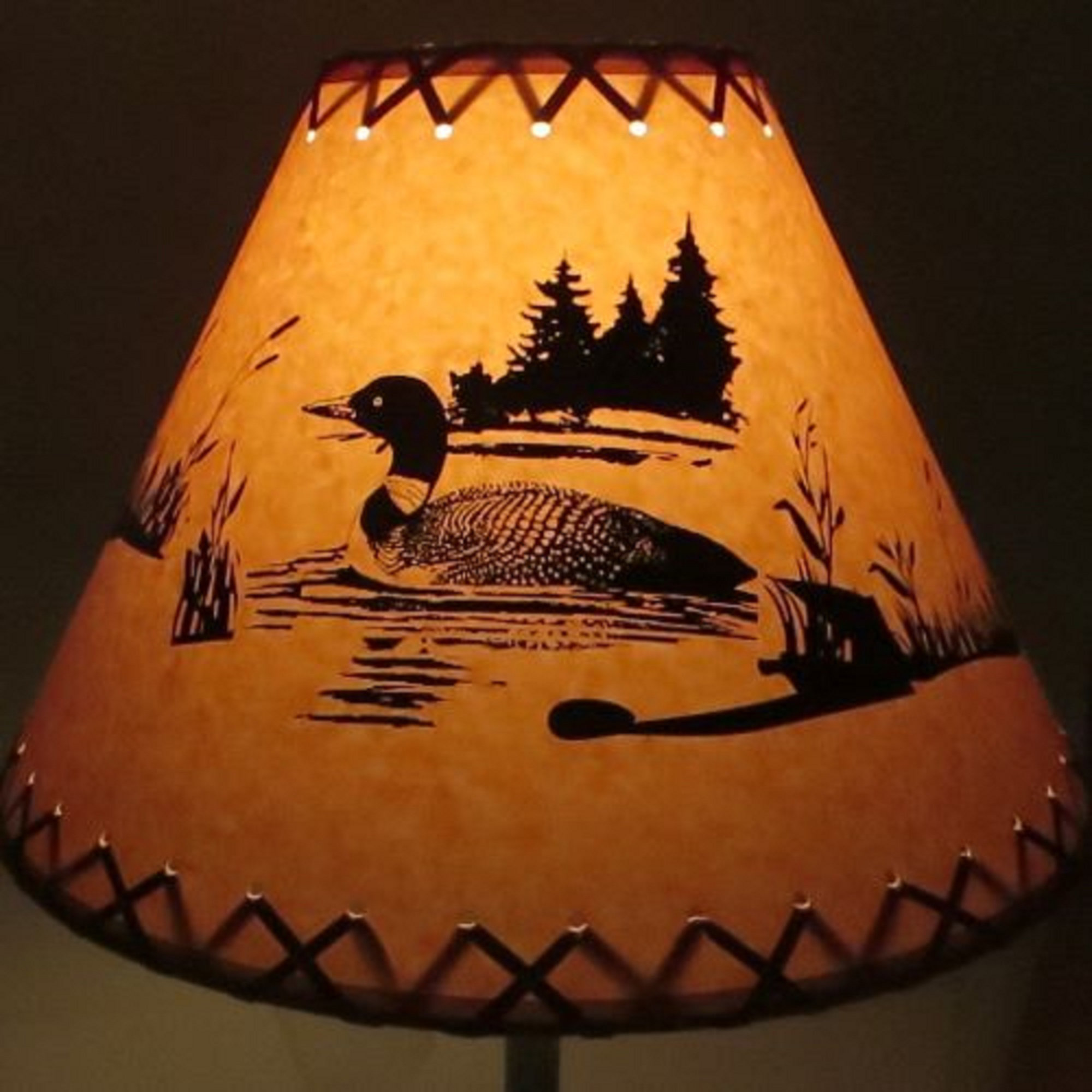 Millwood Pines 8'' H Paper Empire Lamp Shade ( Spider ) in Oiled Kraft ...