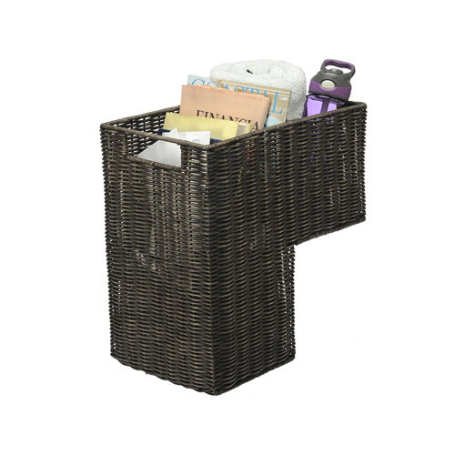 Bay Isle Home Wicker Stair Step Basket & Reviews | Wayfair