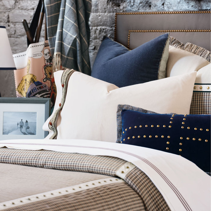 Eastern Accents Edward Brown Houndstooth Comforter | Wayfair