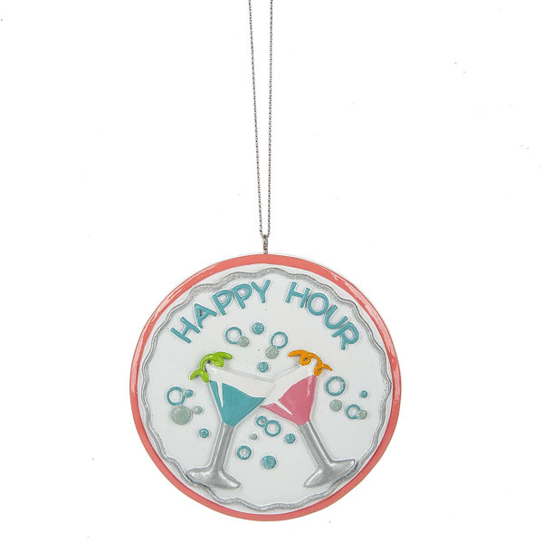 The Holiday Aisle® Happy Hour Hanging Figurine Ornament & Reviews | Wayfair