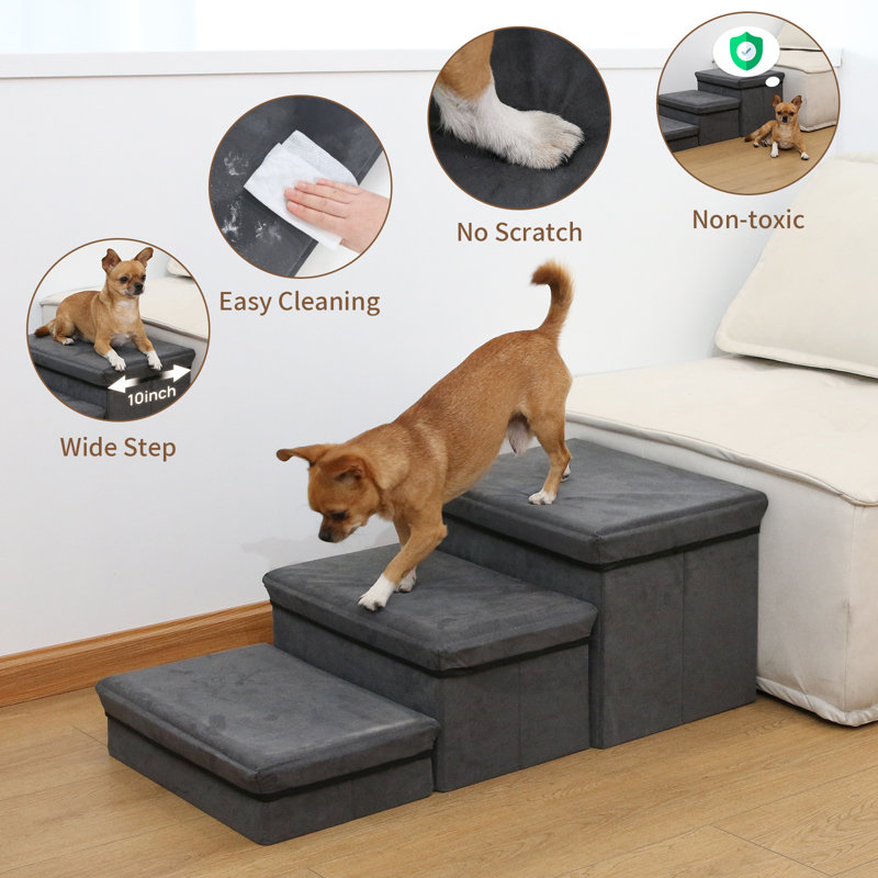 Tucker Murphy Pet™ Pet Stairs Step Ramp Folding Storage Stepper Pet ...