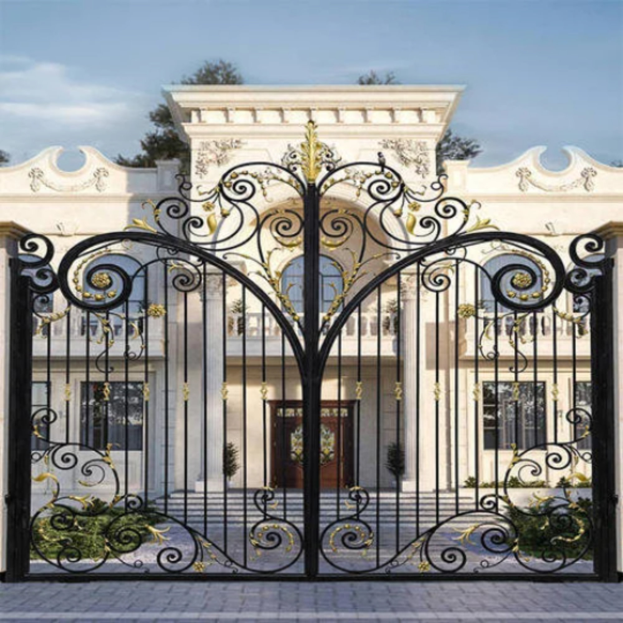 TAIMCO Royal Majestic Luxurious Design Metal Entry Gate | Custom ...