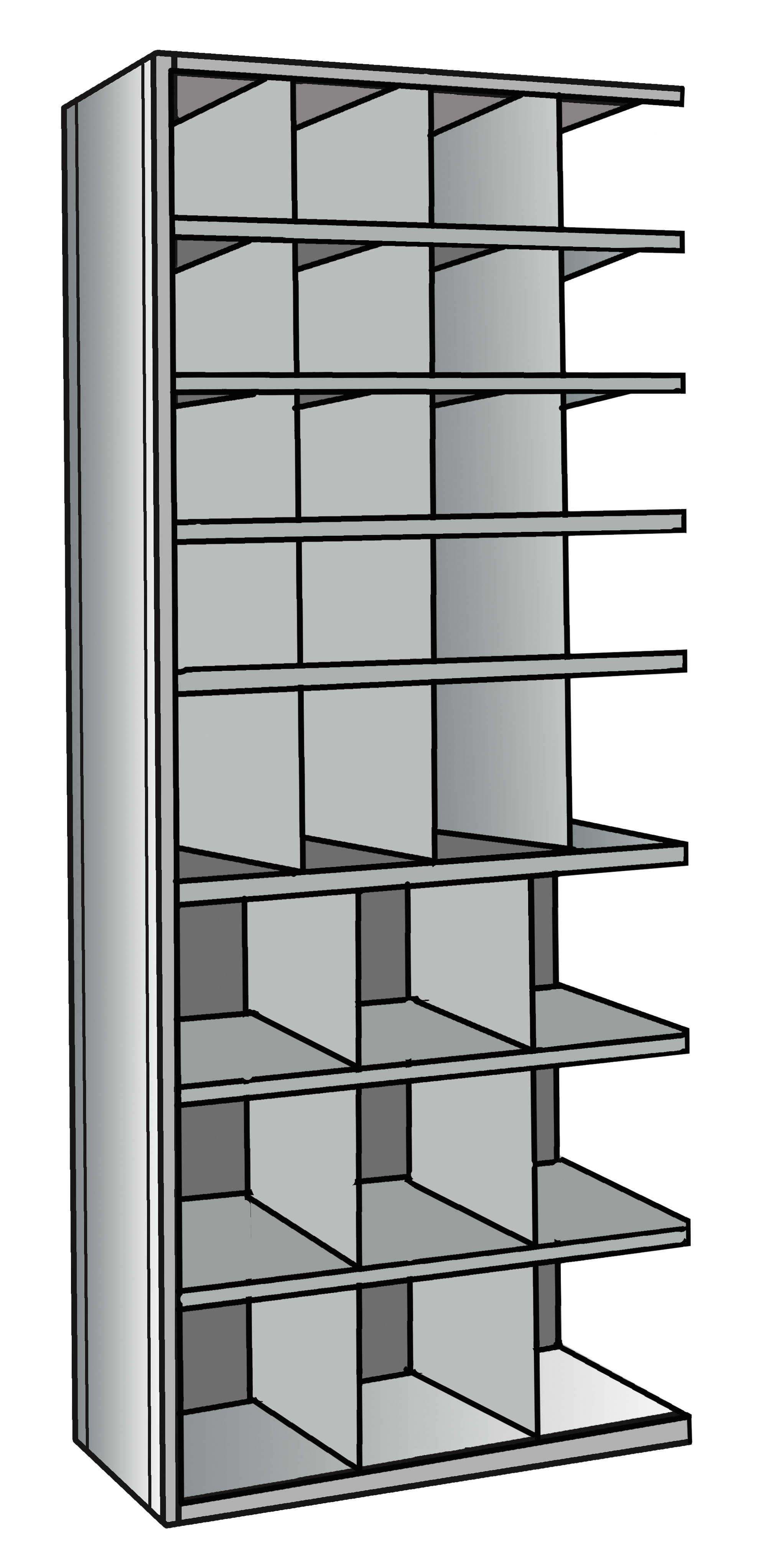 Hallowell Hi-Tech Bin 8 Shelf Shelving Unit Add-on | Wayfair