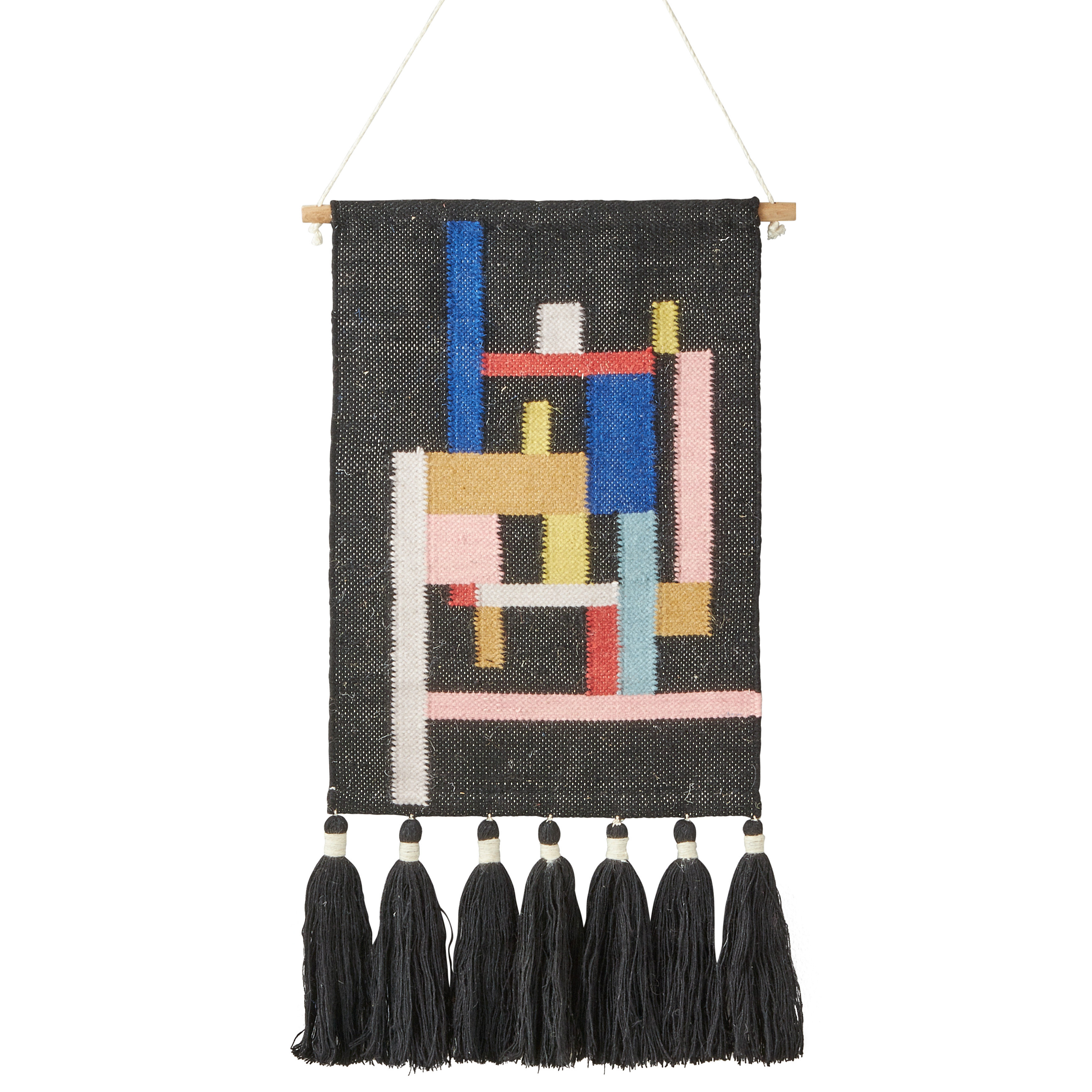 Saro Wool Geometric Design Wall Hanging | Wayfair