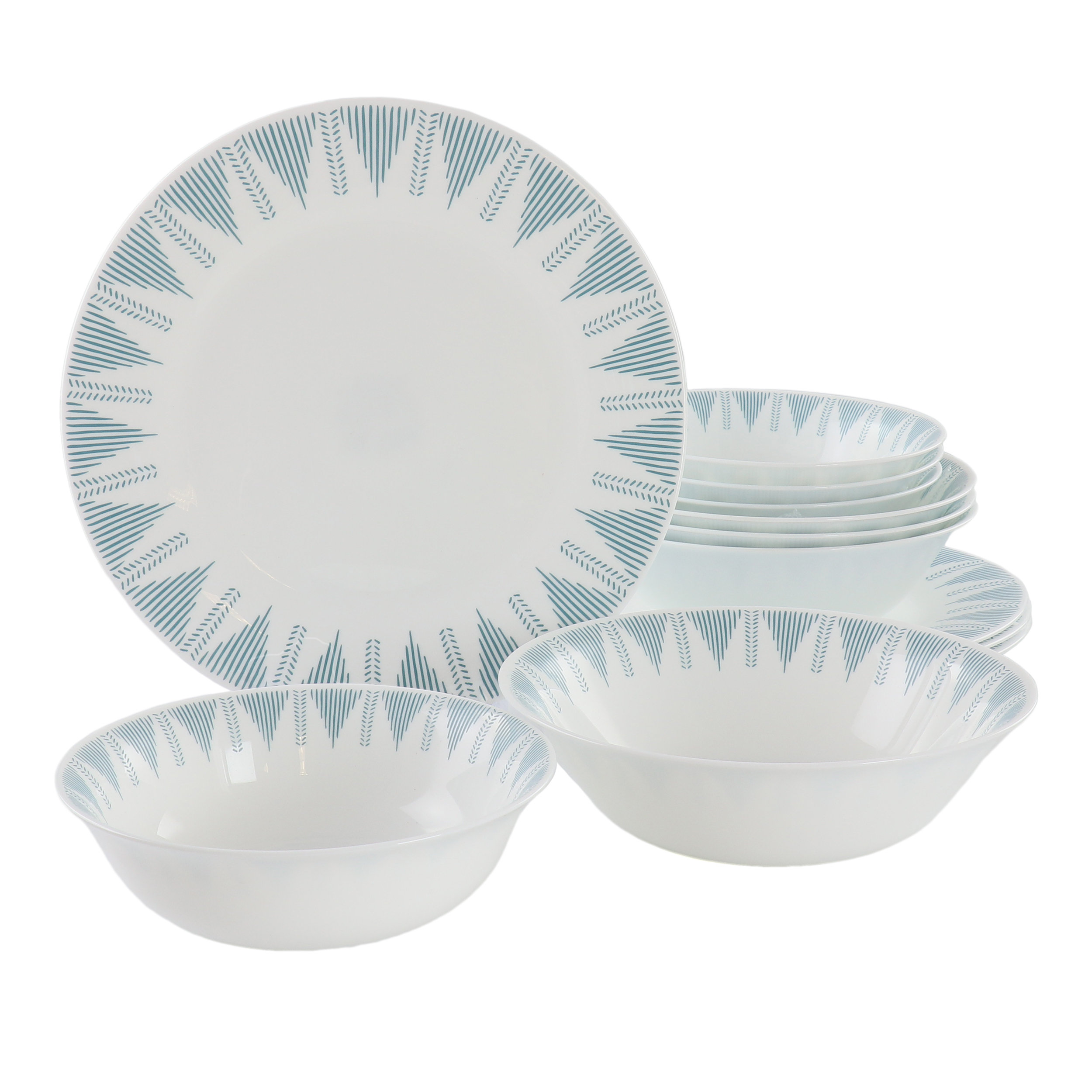 Gibson Glass Dinnerware Set - Service for 4 | Wayfair