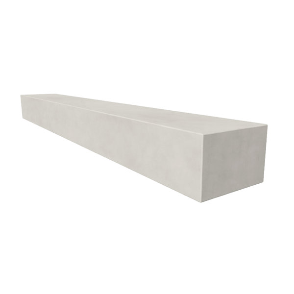 Modern Ember Concrete Fireplace Mantel Shelf Contemporary - Non ...