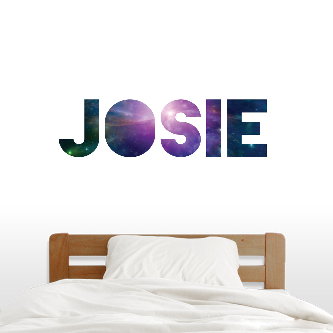 Ebern Designs Printed Galaxy Name Wall Decal | Wayfair