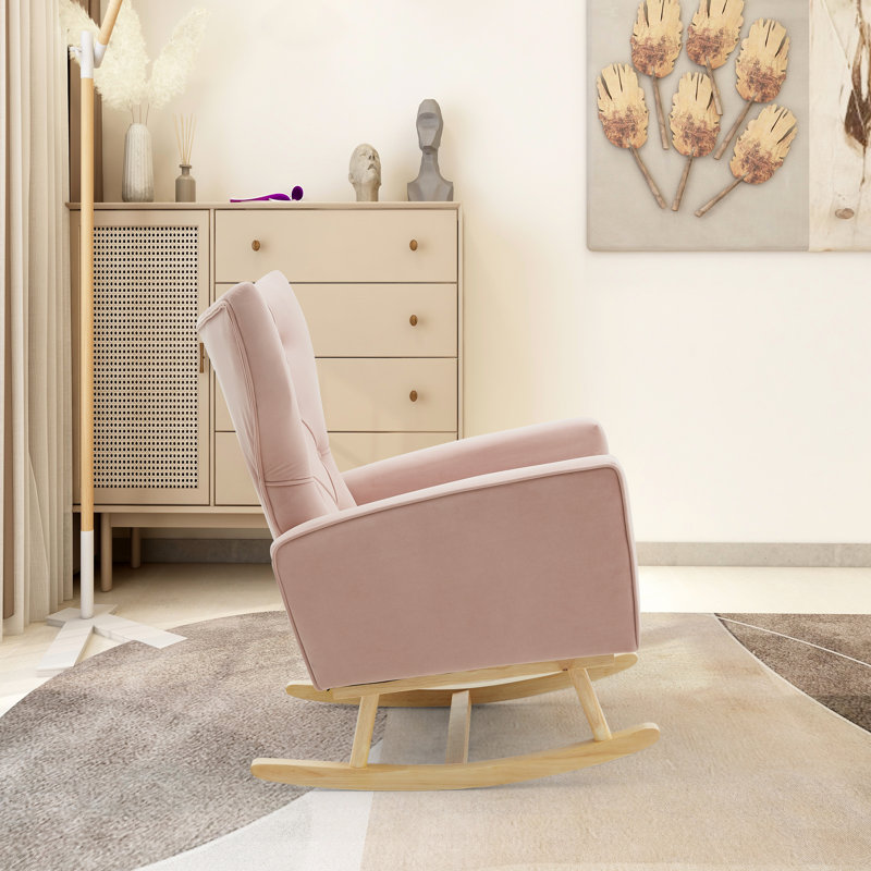 Gemma Violet Zed Rocking Chair | Wayfair