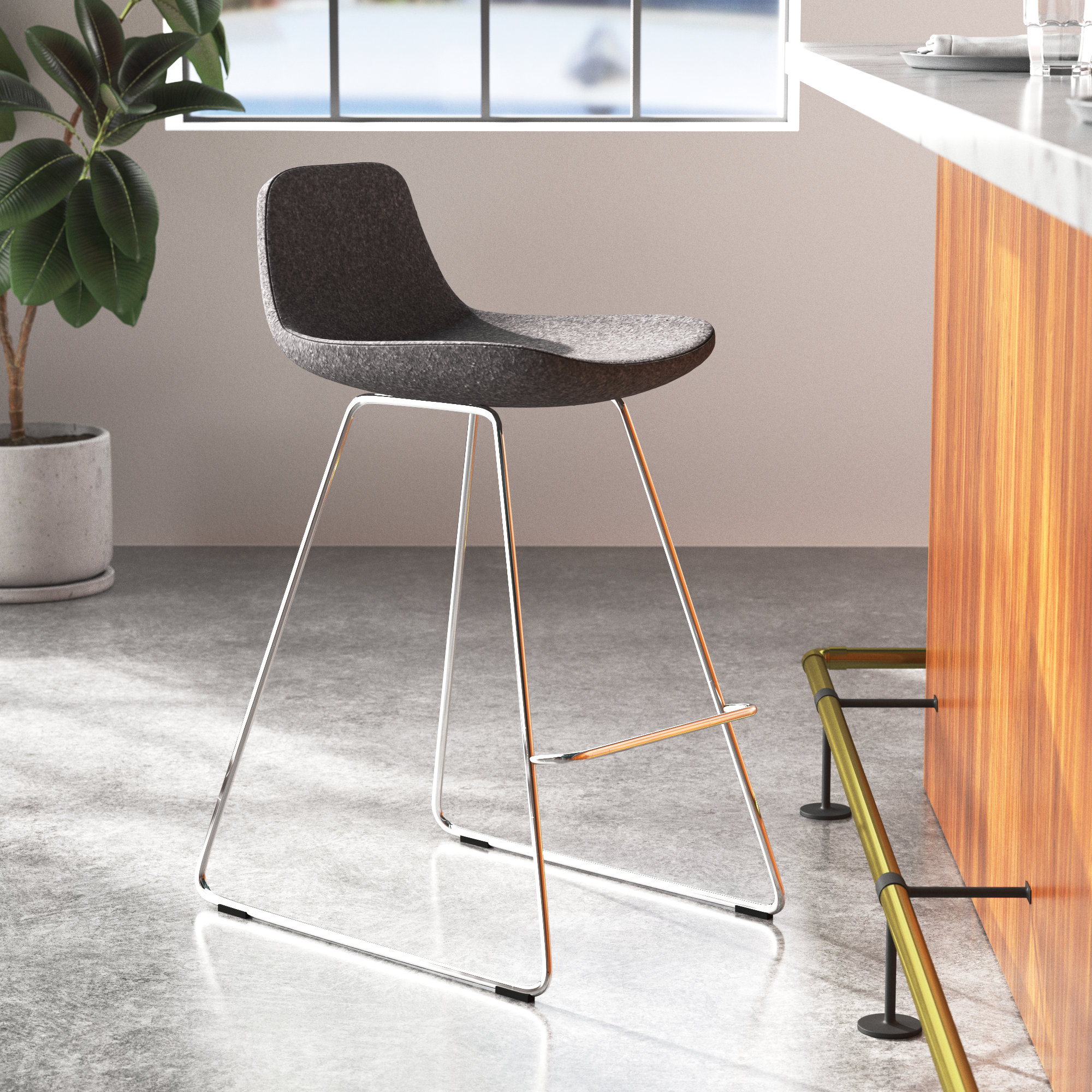 Ivy Bronx Fechteler Bar & Counter Stool & Reviews | Wayfair