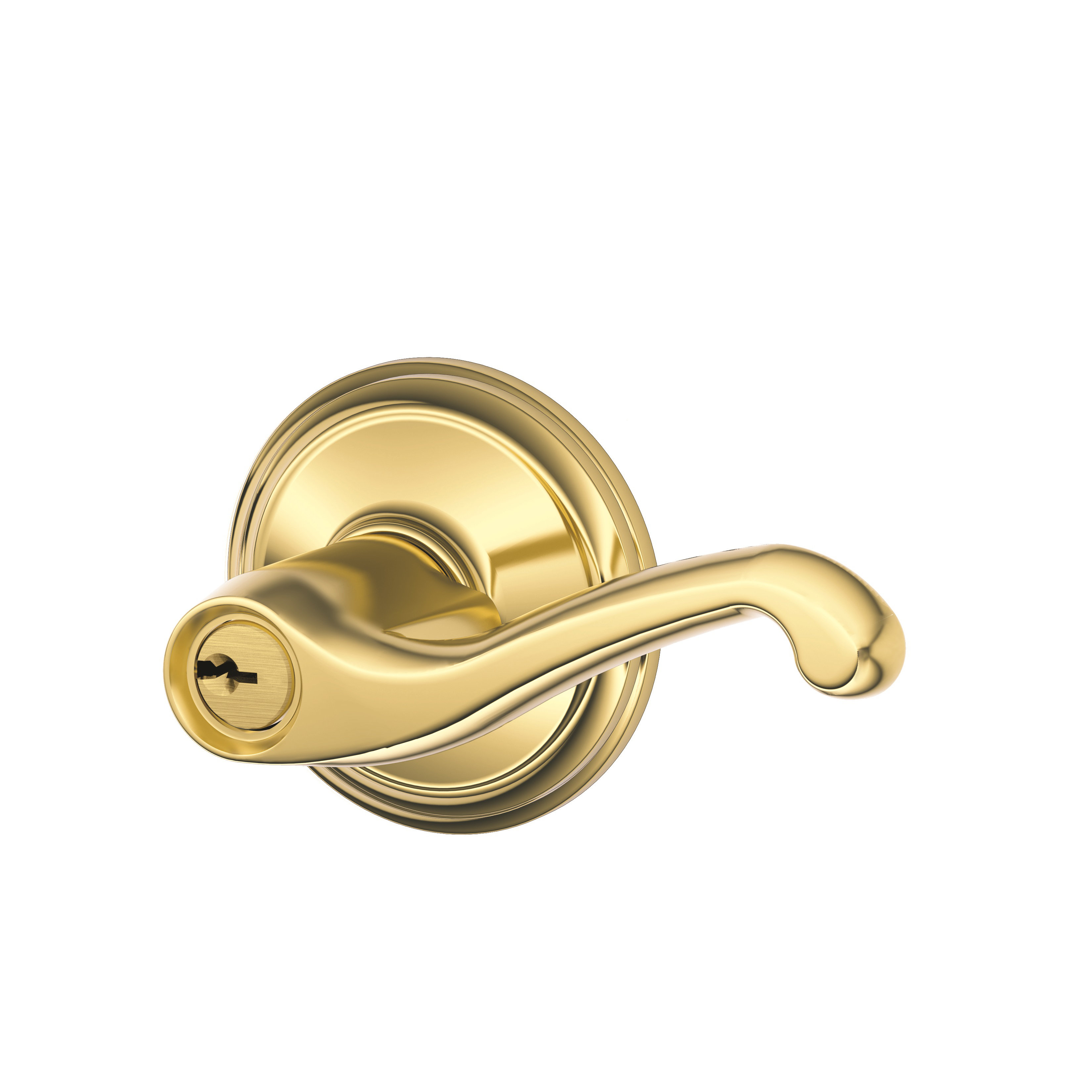 Schlage Flair Lever Single Cylinder Keyed Entry Storeroom Lock | Wayfair