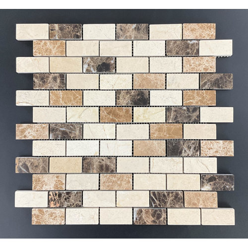 ES Stone 1" x 2" Natural Stone Mosaic Tile | Wayfair