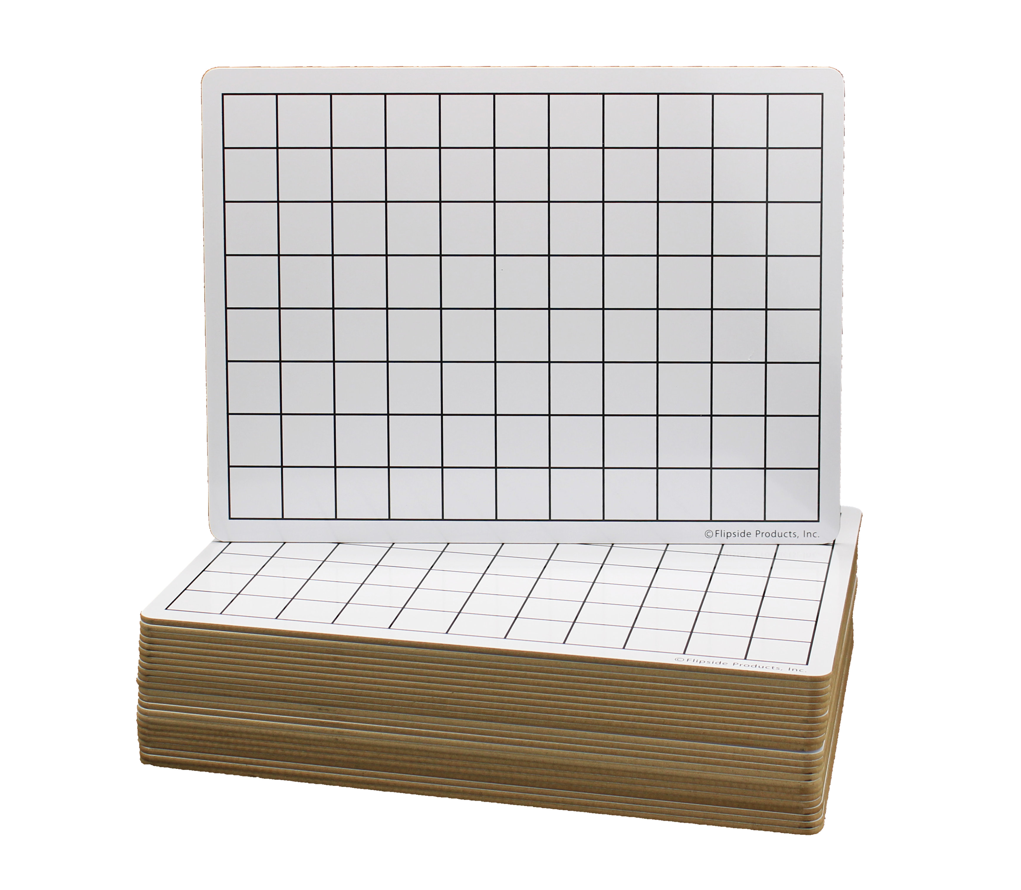 Flipside Products Reversible Graph / Grid Lap Board Whiteboard, 9" x 12 ...