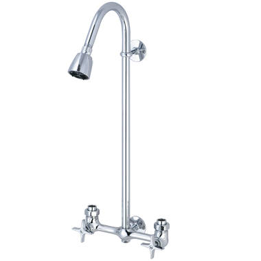 Central Brass Double 4 Arm Handles Exposed Shower Faucet & Reviews ...