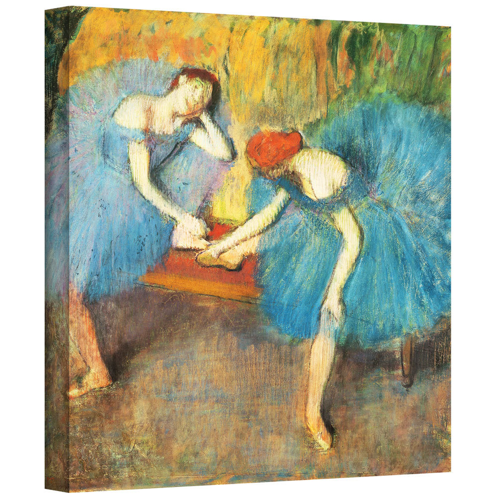 Vault W Artwork Two Dancers At Rest Or Dancers by Edgar Degas - Wrapped ...