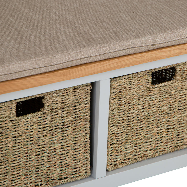 Kettle Wicker Storage Bench | Wayfair.co.uk