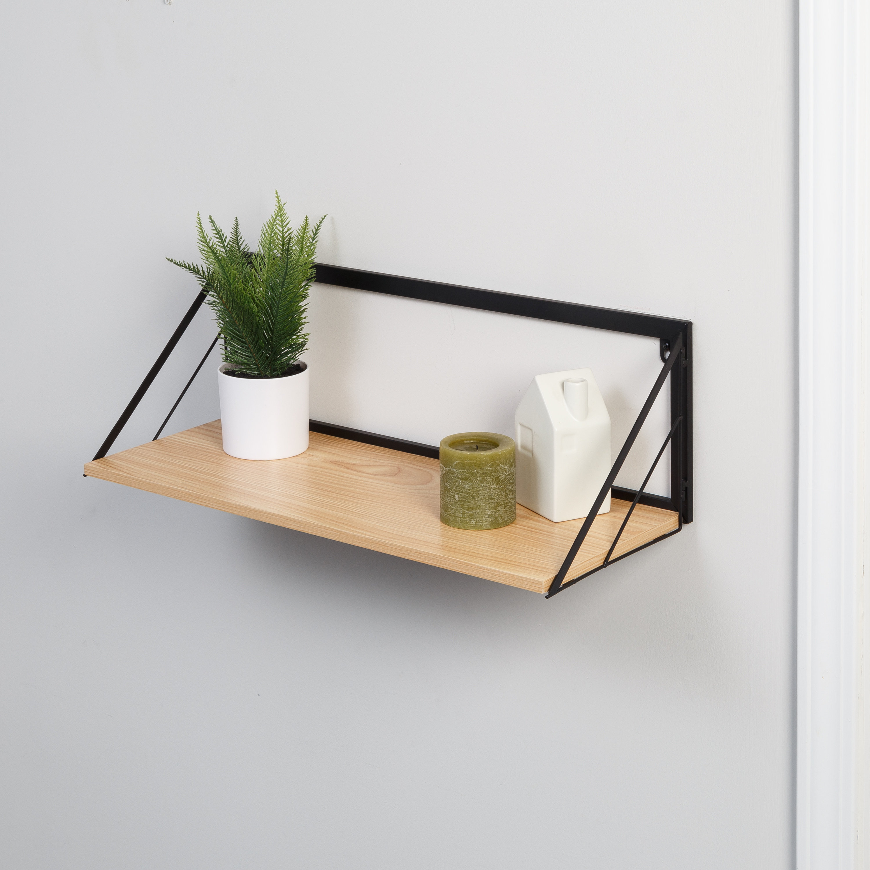17 Stories Nelah Metal Floating Shelf & Reviews | Wayfair