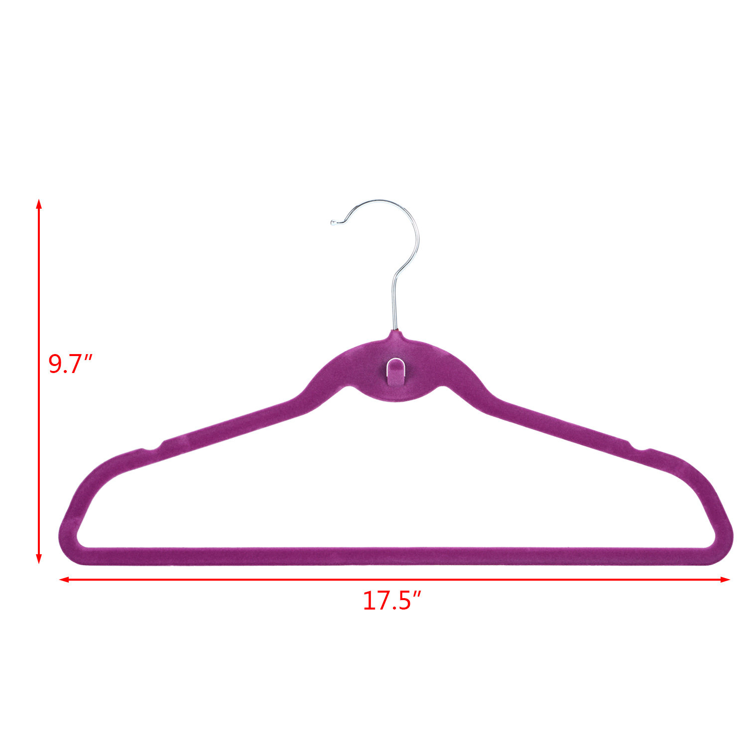 Rebrilliant Purple Velvet Hangers | Wayfair