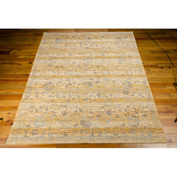 Nourison Rhapsodi Floral Yellow/Blue Area Rug | Wayfair