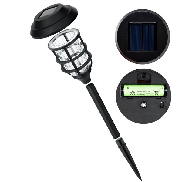 gigalumi Black Low Voltage Solar Powered Integrated LED Pathway Light ...