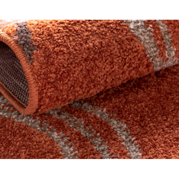 Latitude Run® Lilla Performance Terracotta Rug & Reviews | Wayfair