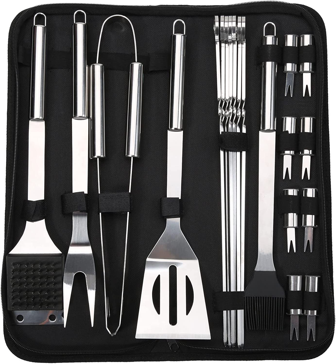 YardStash 20 Piece Stainless Steel Grilling Tool Set | Wayfair