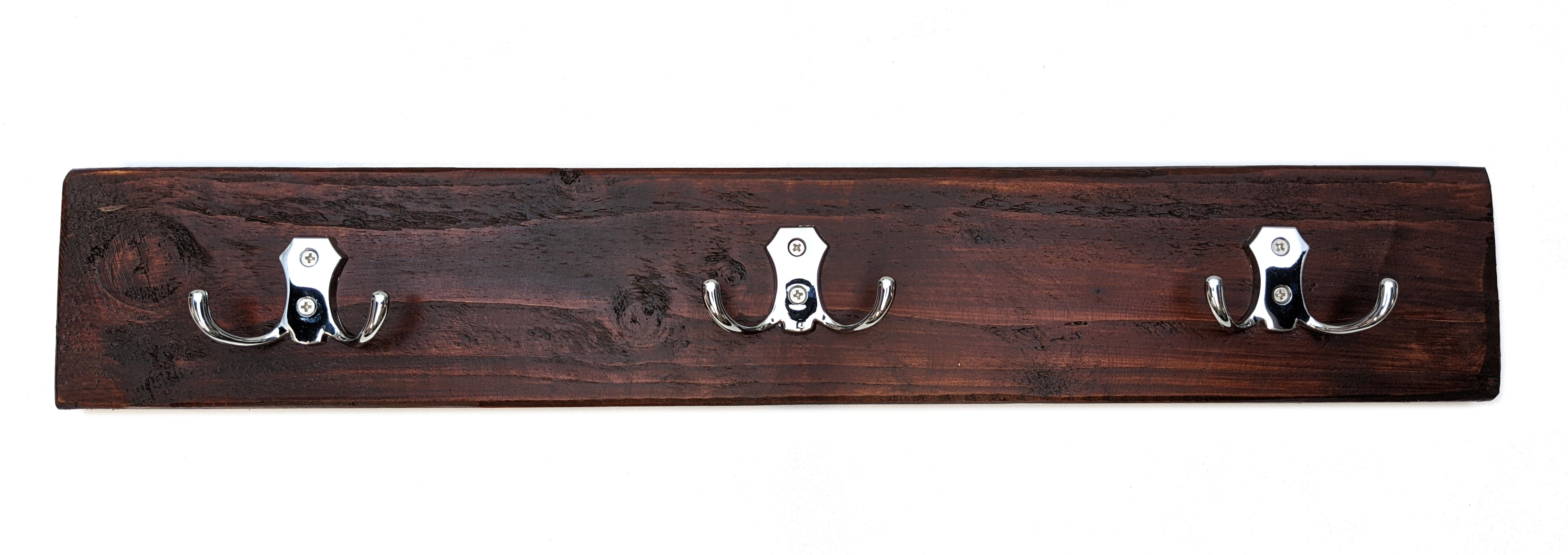 Union Rustic Solid Wood 3 - Hook Wall Mounted Coat Rack in Walnut ...