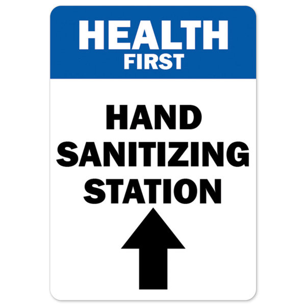 SignMission Health First Hand Sanitizing Station Safety Sign | Wayfair