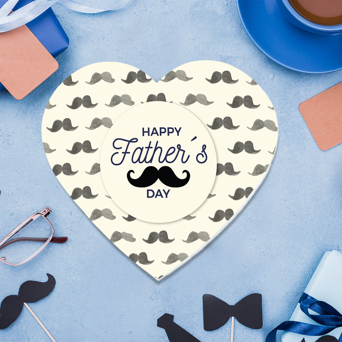 Koyal Wholesale Happy Father's Day Heart Shaped Gift Box With Lid ...