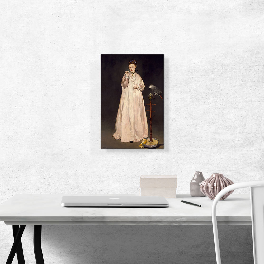 ARTCANVAS Young Lady 1866 by Edouard Manet - Wrapped Canvas Painting ...