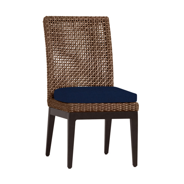 Summer Classics Peninsula Patio Dining Side Chair with Cushions | Wayfair