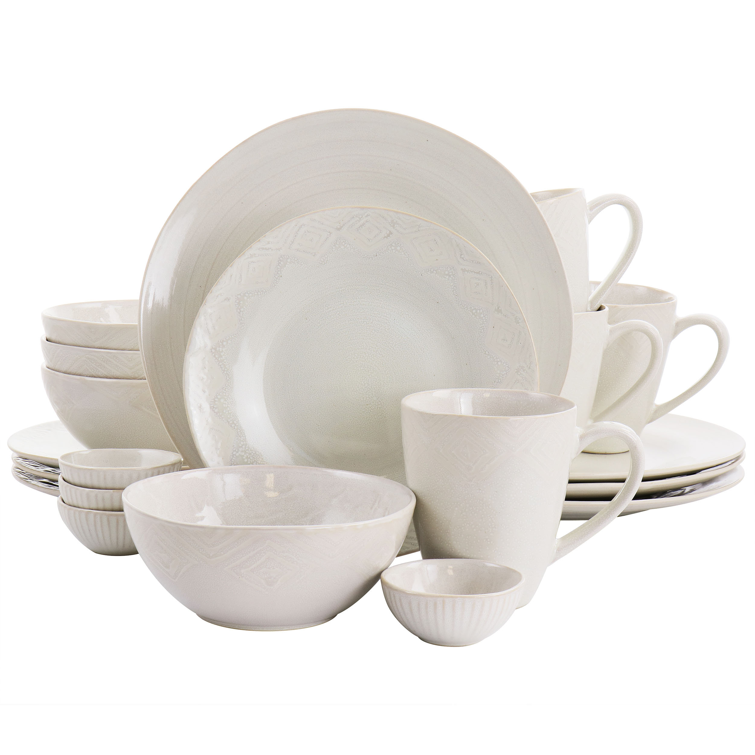 Union Rustic Baryal Stoneware Dinnerware Set - Service for 4 | Wayfair