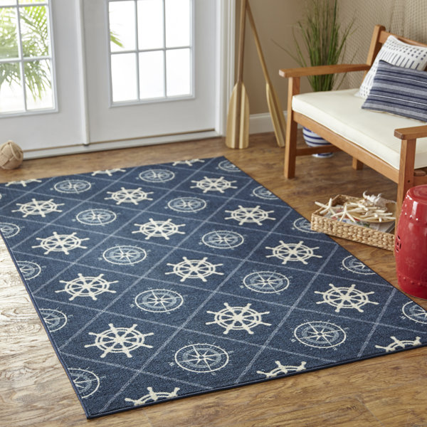 Nautical-rug-compass | Wayfair