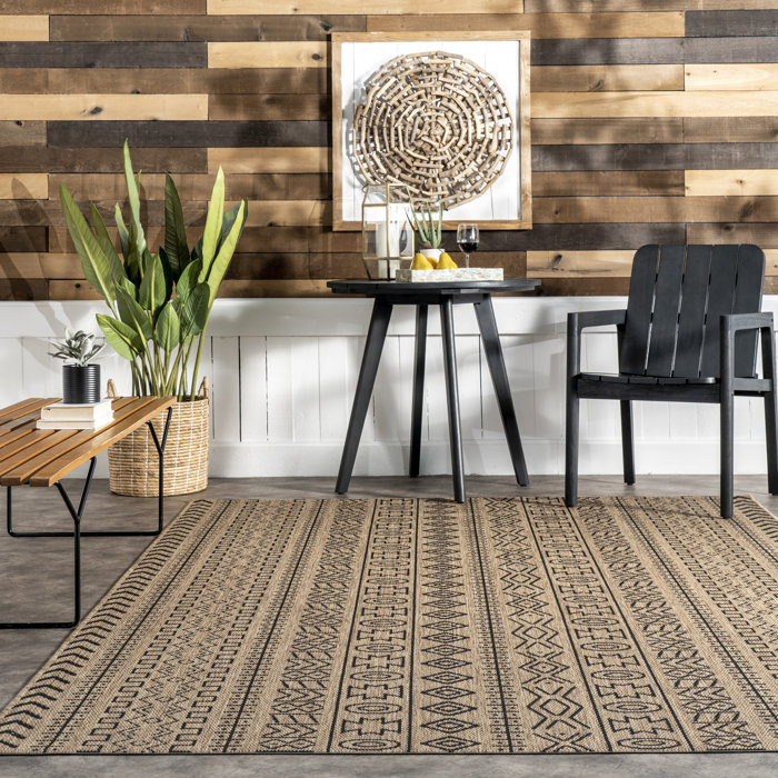 Union Rustic Agee Brown Indoor/Outdoor Rug & Reviews | Wayfair