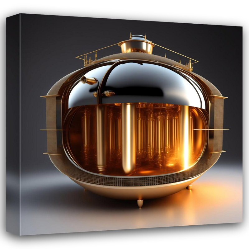 ATX Art Group LLC Time Machine Chamber by - Wrapped Canvas Graphic Art ...