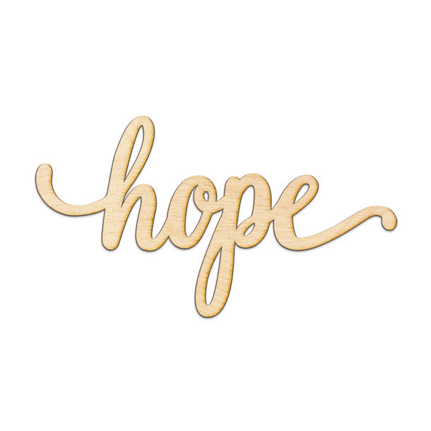 Brayden Studio® Hope Script Wood Sign Home Gallery Wall Décor & Reviews ...