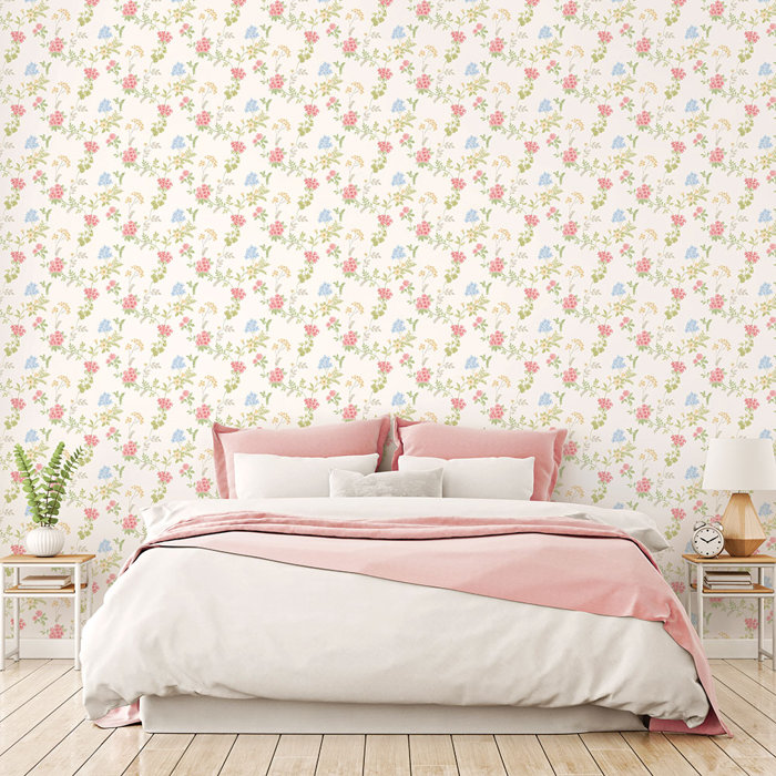 August Grove® Dahlin Floral Wallpaper | Wayfair