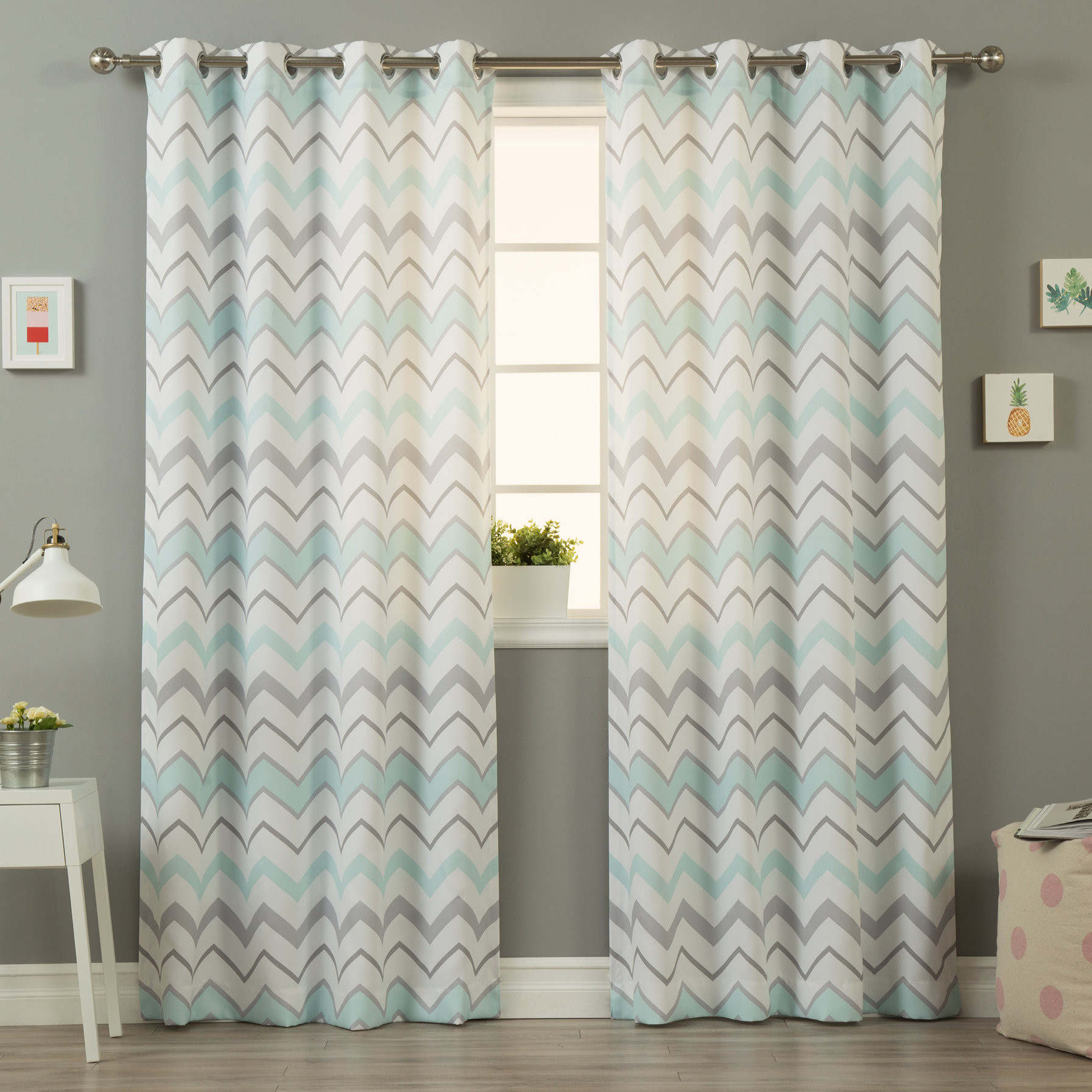Latitude Run® Sasha Polyester Semi-Sheer Curtain Pair & Reviews | Wayfair