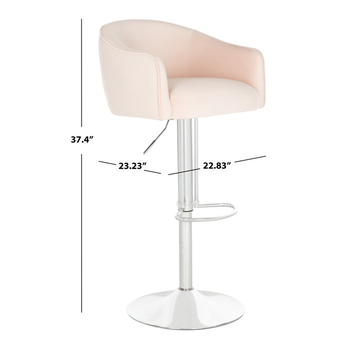 Everly Quinn Plano Adjustable Height Bar Stool & Reviews | Wayfair