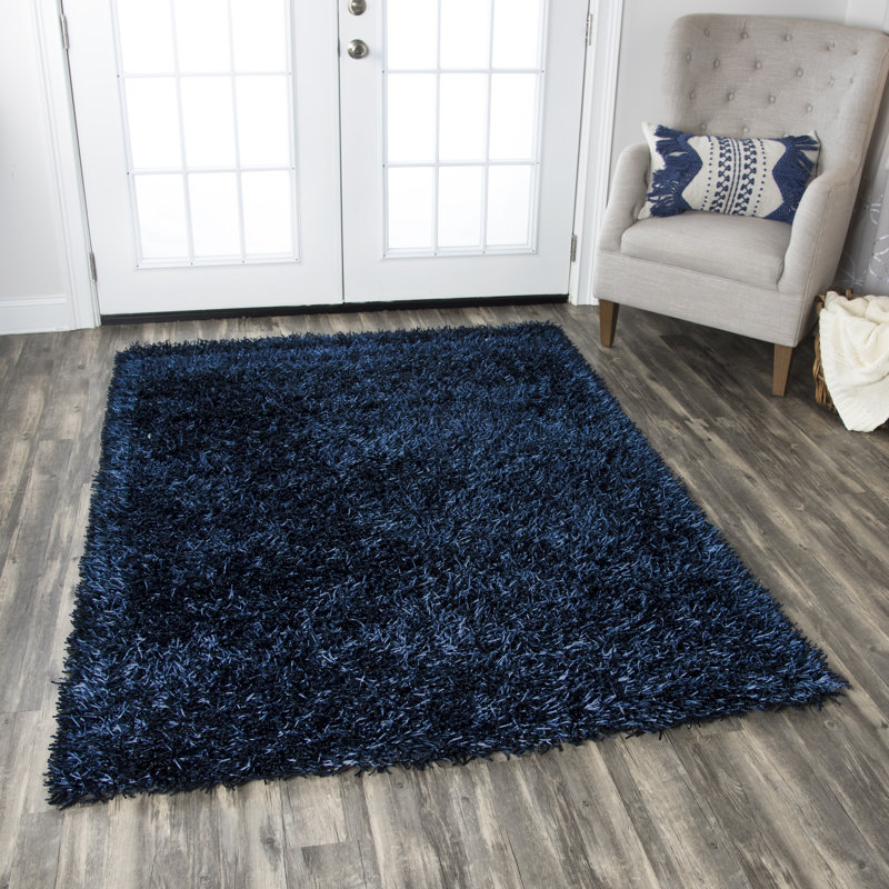 The Conestoga Trading Co. Kiera Handmade Tufted Performance Blue Rug ...