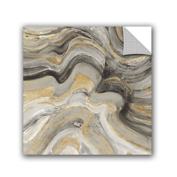 Mercer41 Flowing Lava Neutral Removable Wall Decal | Wayfair