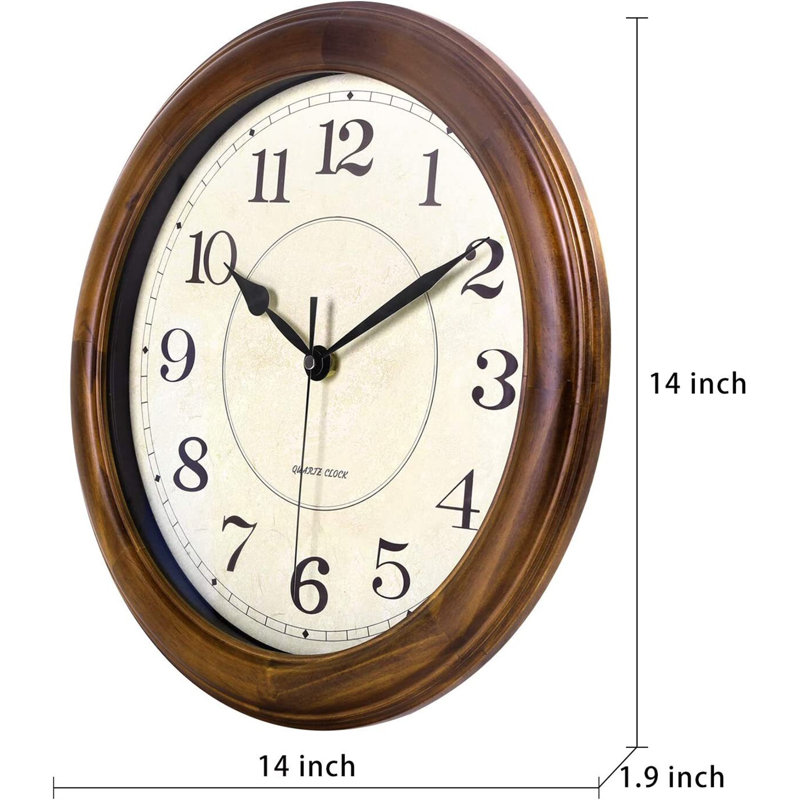 Alcott Hill® Atiah Wood Wall Clock | Wayfair