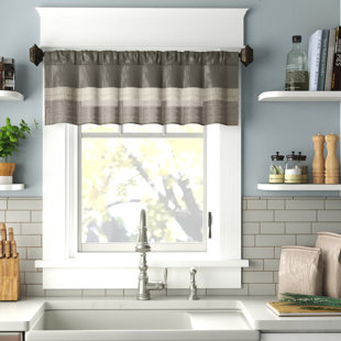Wayfair | Striped Valances & Kitchen Curtains You'll Love in 2022
