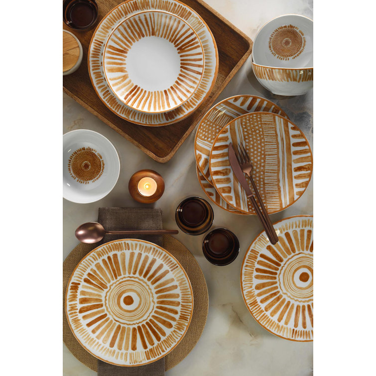 Bless international East Urban Home Porcelain China Dinnerware Set ...