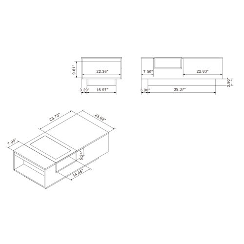 Latitude Run® Calum-Fraser Coffee Table | Wayfair
