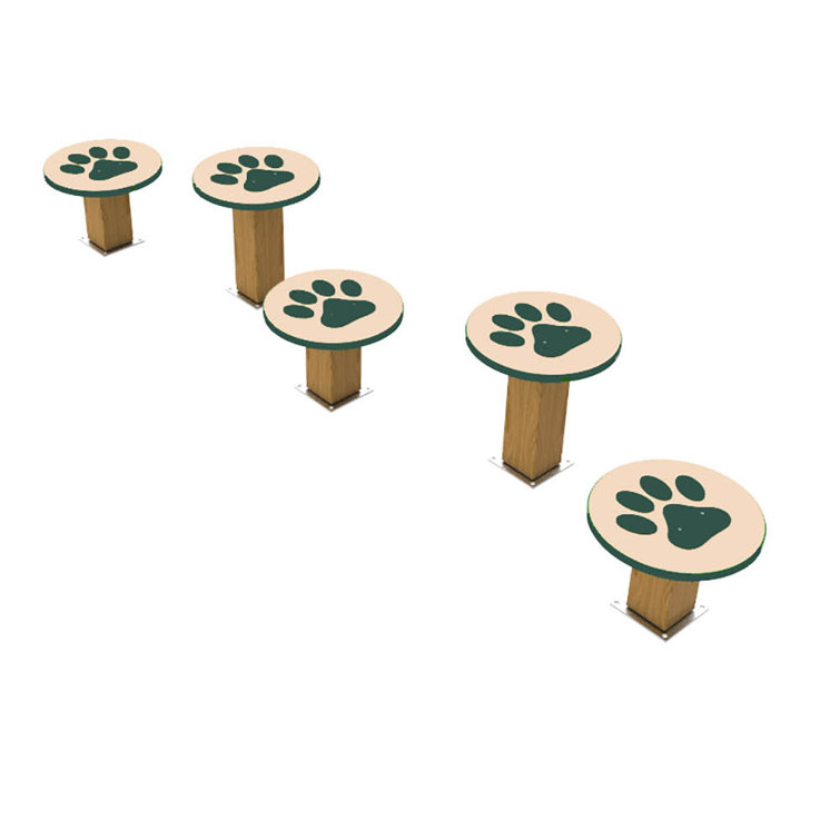 Ultra Play Bark Park Recycled Stepping Paws Set of 5 | Wayfair