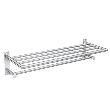 Signature Hardware Ceeley Collection Wall-Mount Towel Rack with Shelf ...