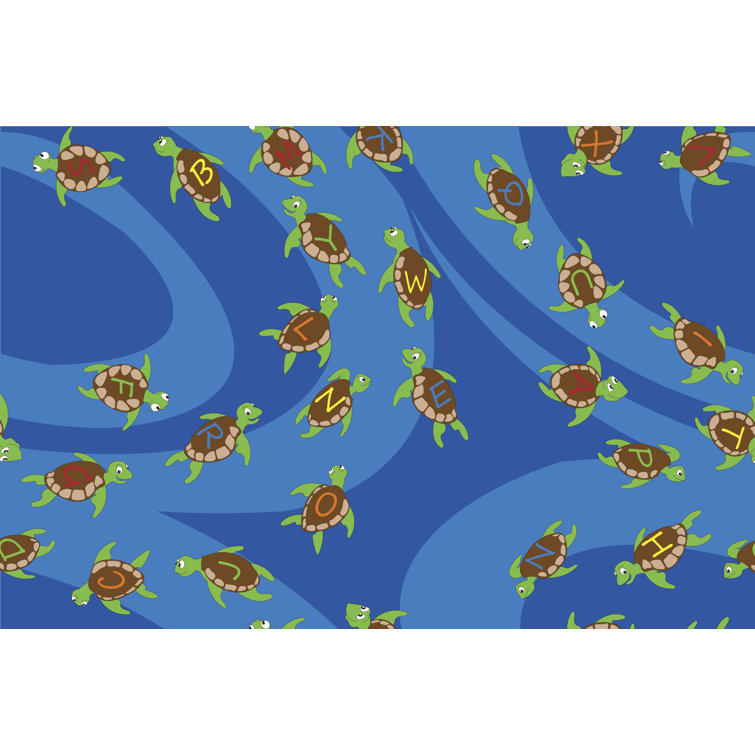 Kid Carpet A-B-Sea Turtles Childrens Rug | Wayfair